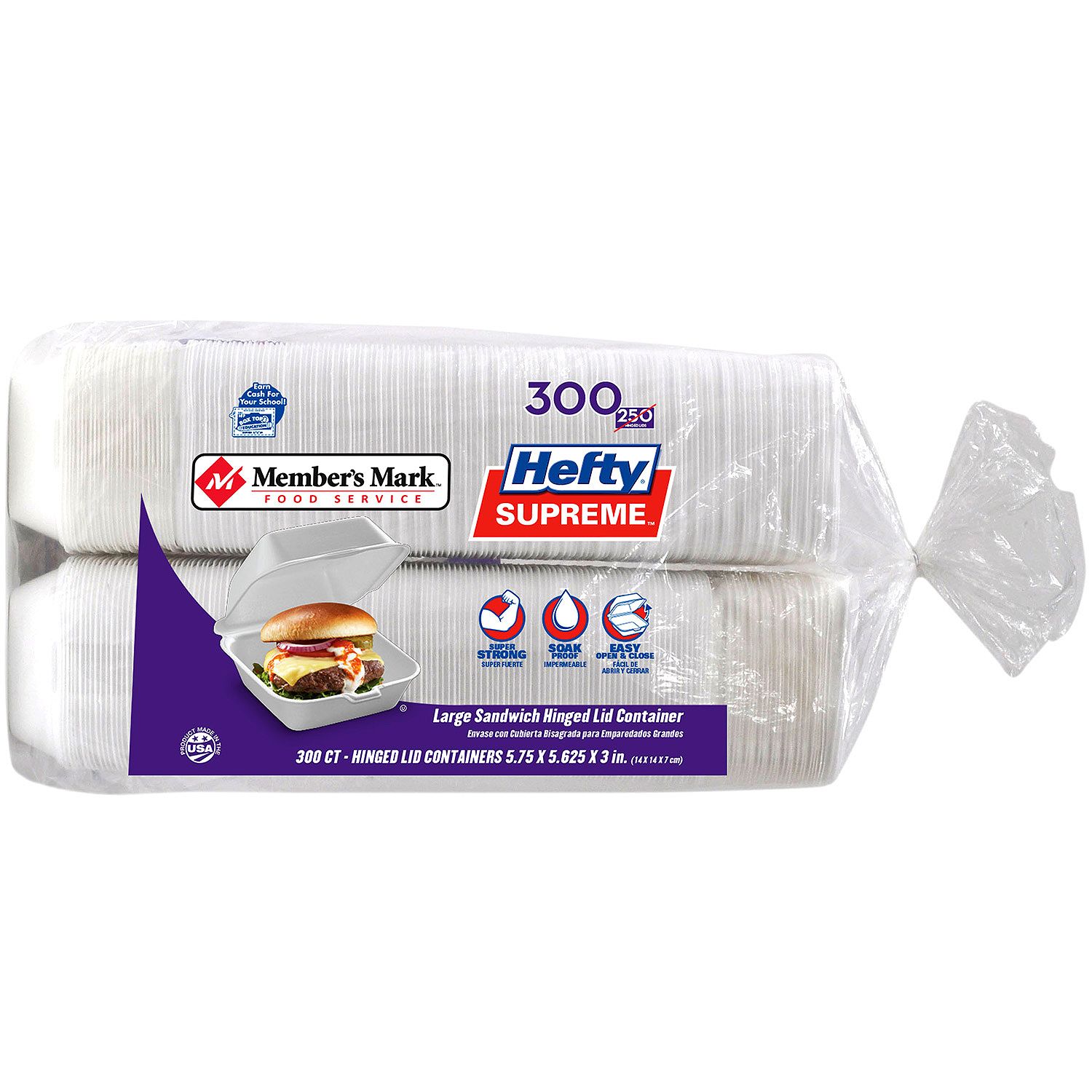 Buy Online Member's Mark Foam Container By Hefty, 6" (300 Ct.) | Kesar ...