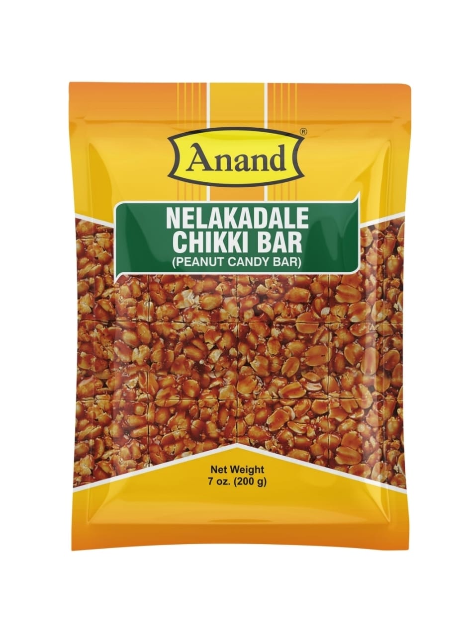 Buy Online Anand Nelakadale (Peanut) Chikki Bar - 7 Oz (200 Gm) | USA.