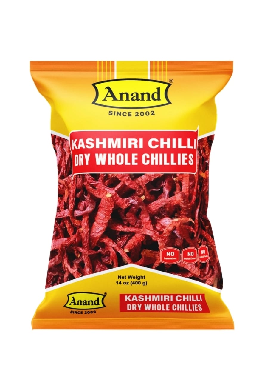 Buy Online Anand Whole Kashmiri Chilli - 14 Oz (400 Gm) | USA.