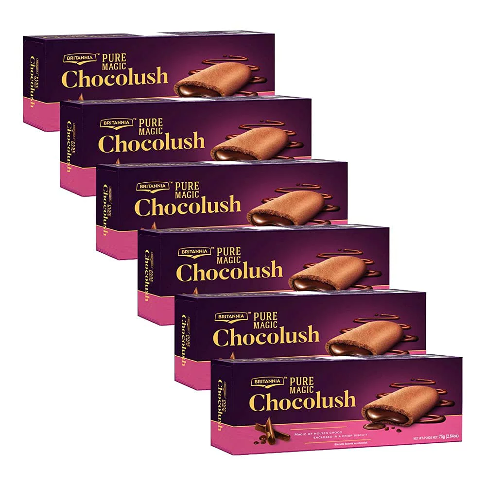 Buy Online Britannia Chocolush Biscuits (75g) | NJ USA.