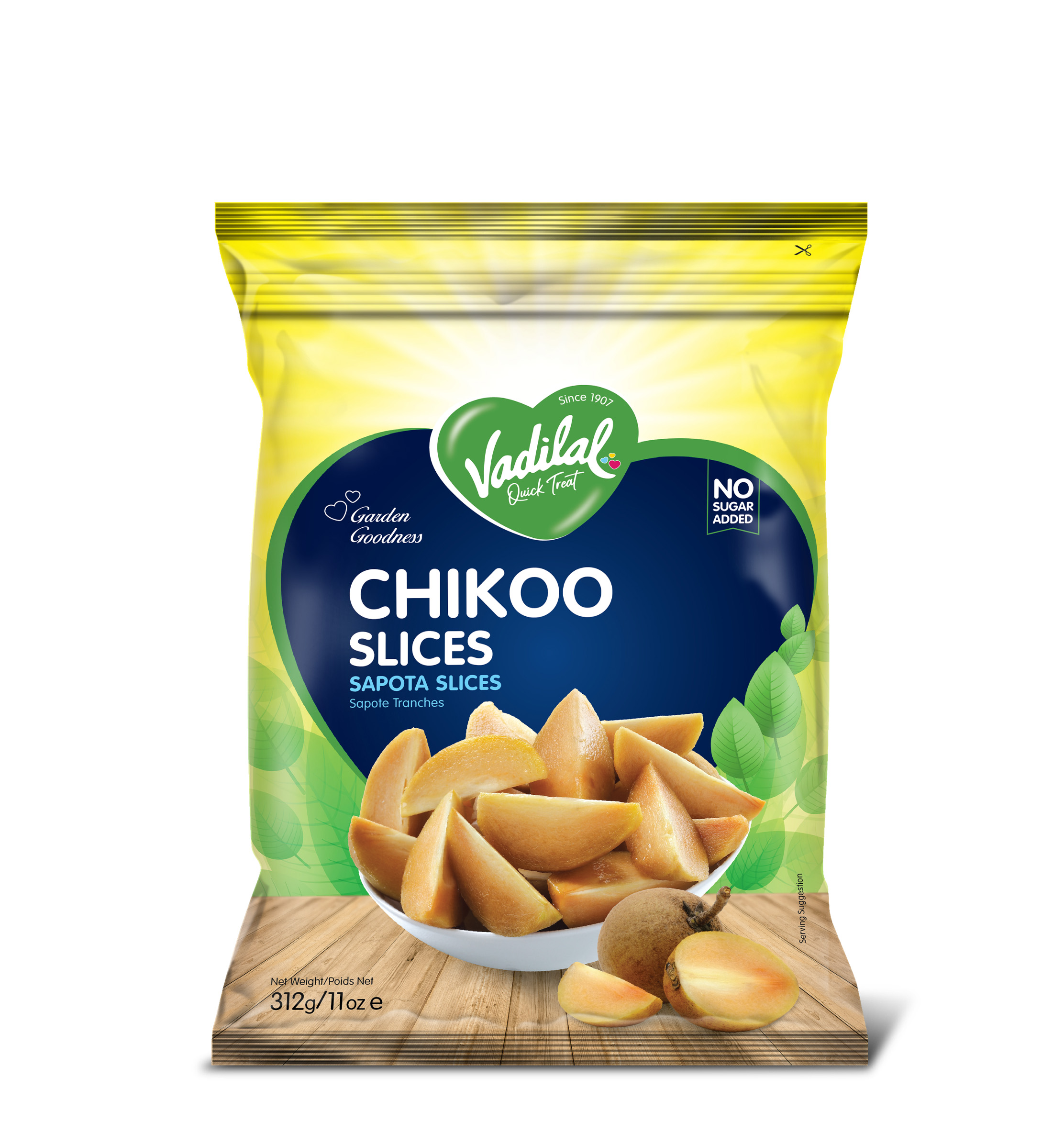 Buy Online Vadilal Chikoo Slices - 11oz | NJ USA.