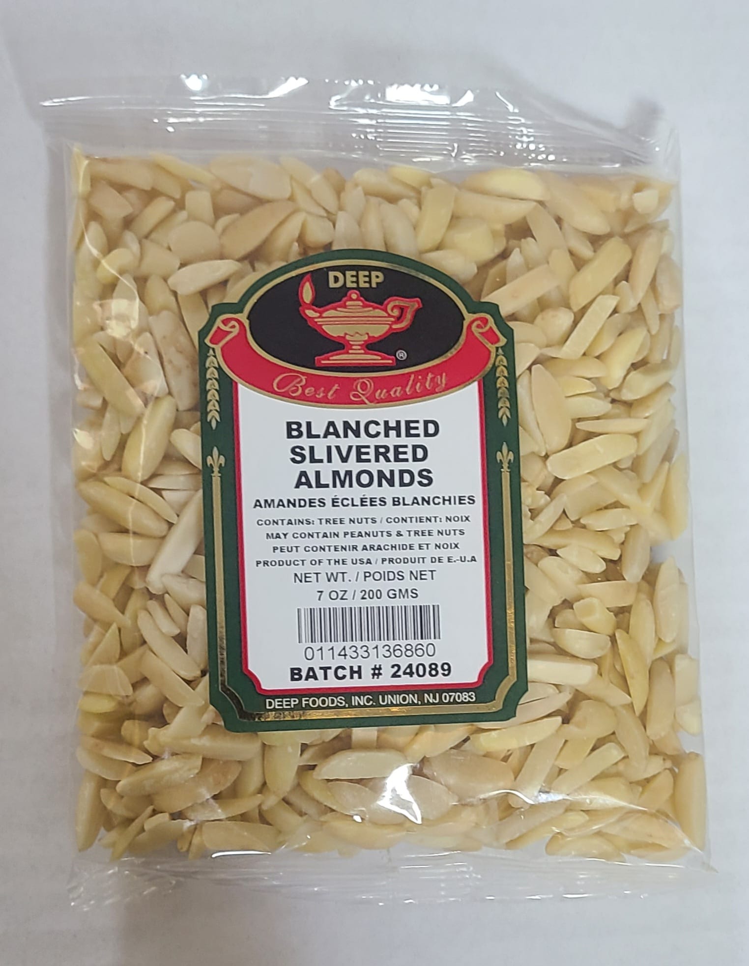 Buy Online Blanched Slivered Almonds (7 oz) | NJ USA.