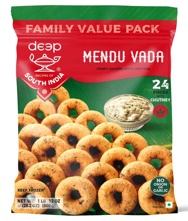 Buy Online Deep Mendu Vada Family Pack - 24 Pcs (800 Gm) | NY USA.