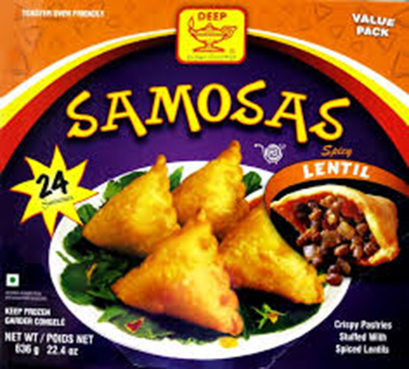 Buy Online Deep Spicy Lentil Samosas (24 PCS) | NJ USA.