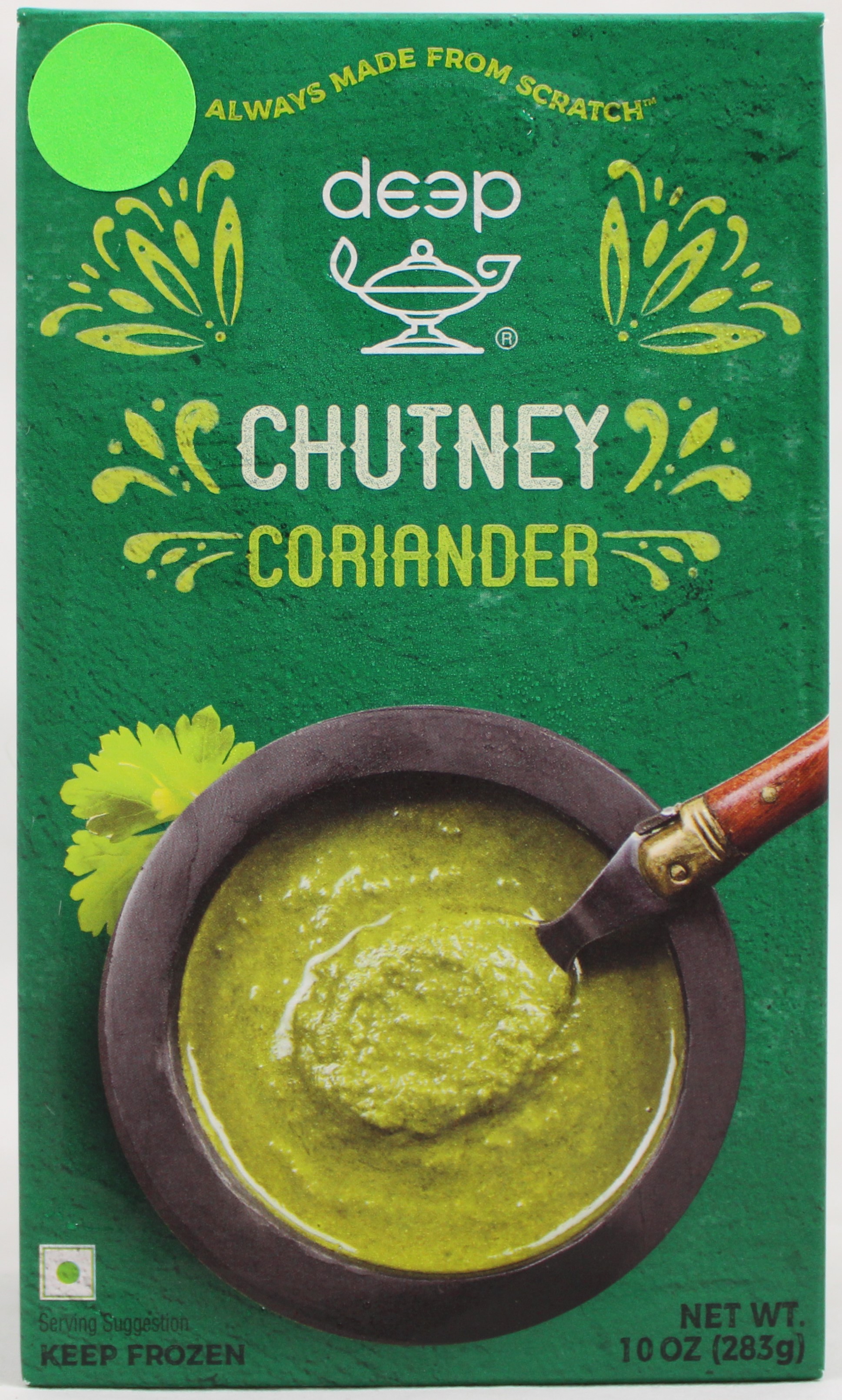 Buy Online Deep Frozen Coriander Chutney - 10 OZ | NJ USA.
