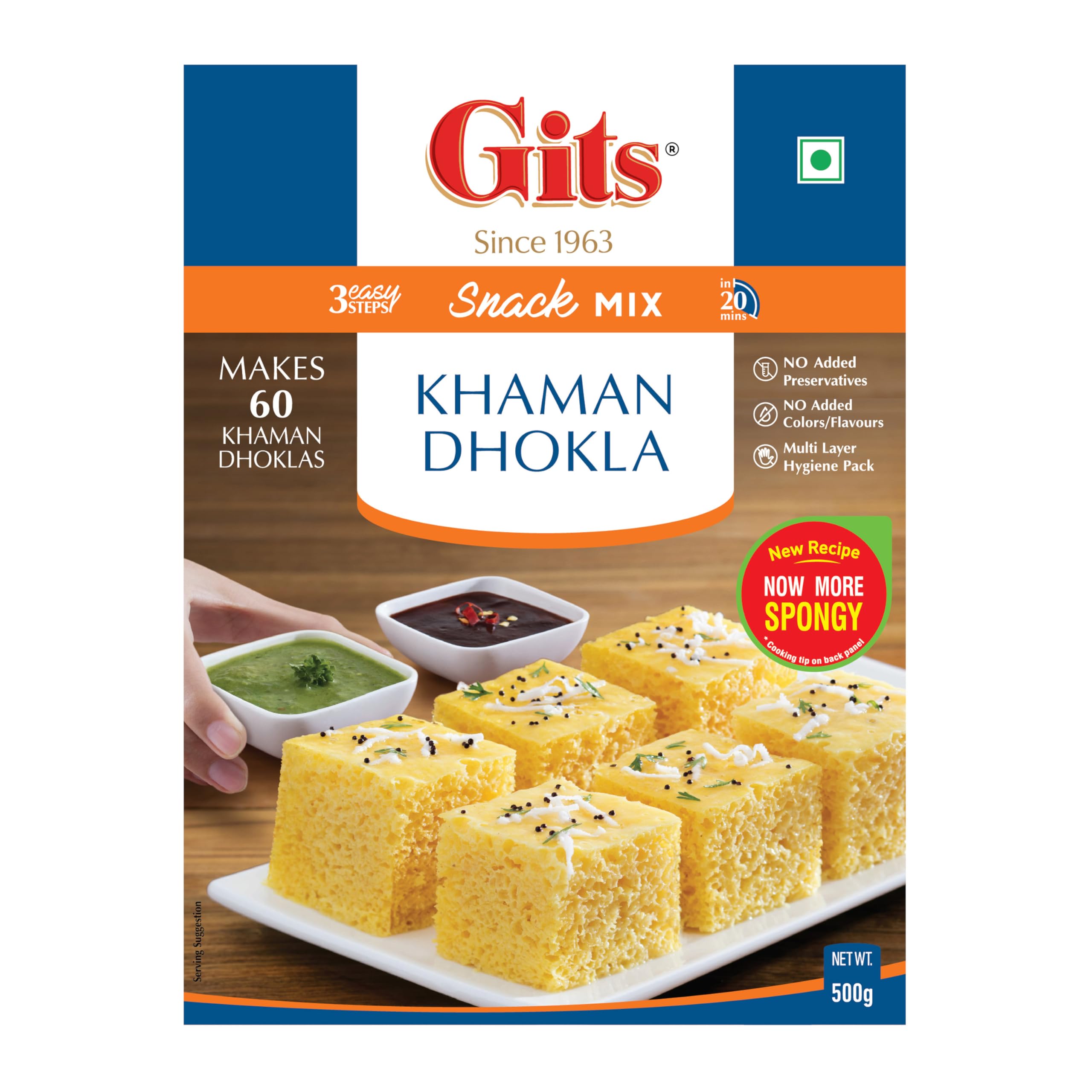 Buy Online Gits Khaman Dhokla Mix (500g) | NJ USA.