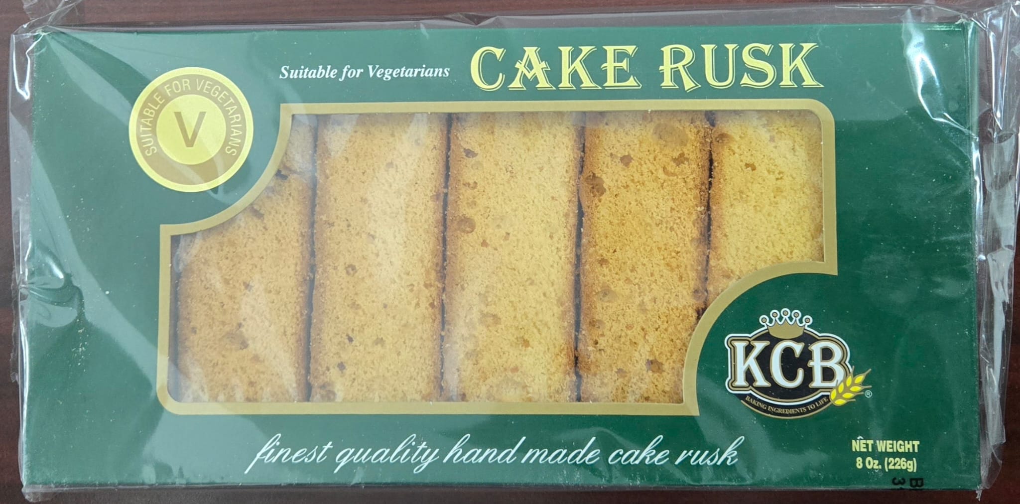 Buy Online KCB Cake Rusk (Green) No Eggs - 8 Oz (226 Gm) | NY USA