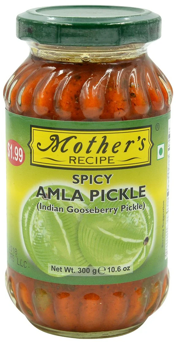 Buy Online Mother's Spicy Amla Pickle - 10.6 Oz (300 Gm) | NY USA.