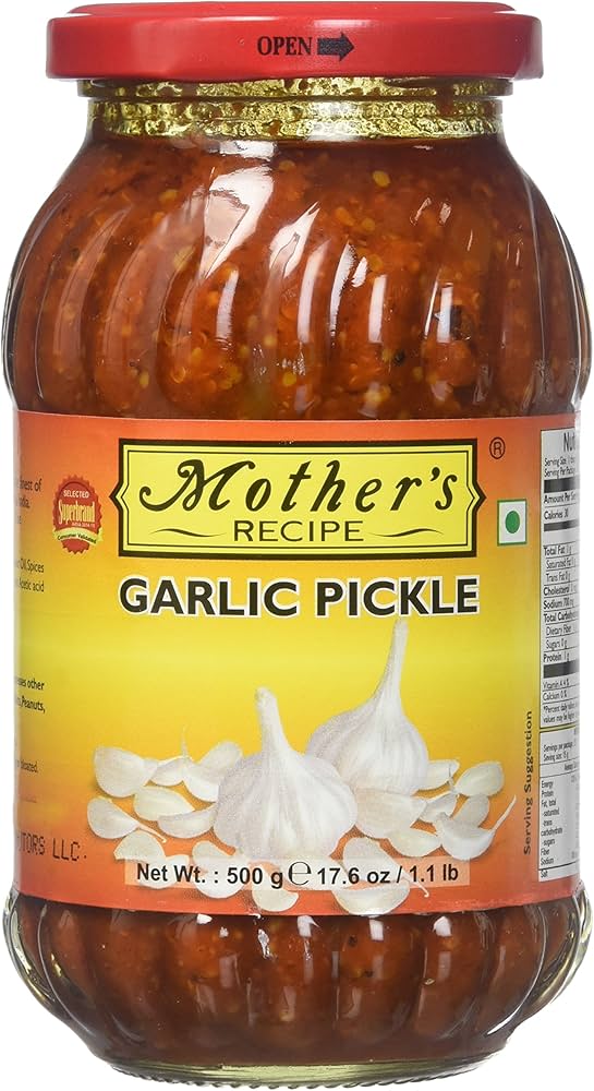 Buy Online Mother's Garlic Pickle - 17.5 Oz (500 Gm) | NJ USA.