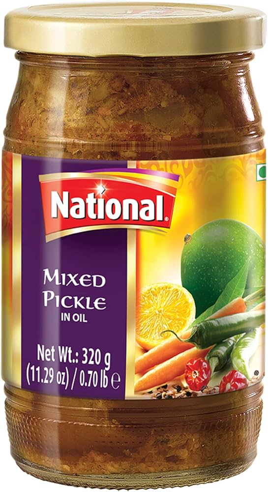 Buy Online National Mixed Pickle (In Oil) - 11.29 Oz (320 Gm) | NY USA.