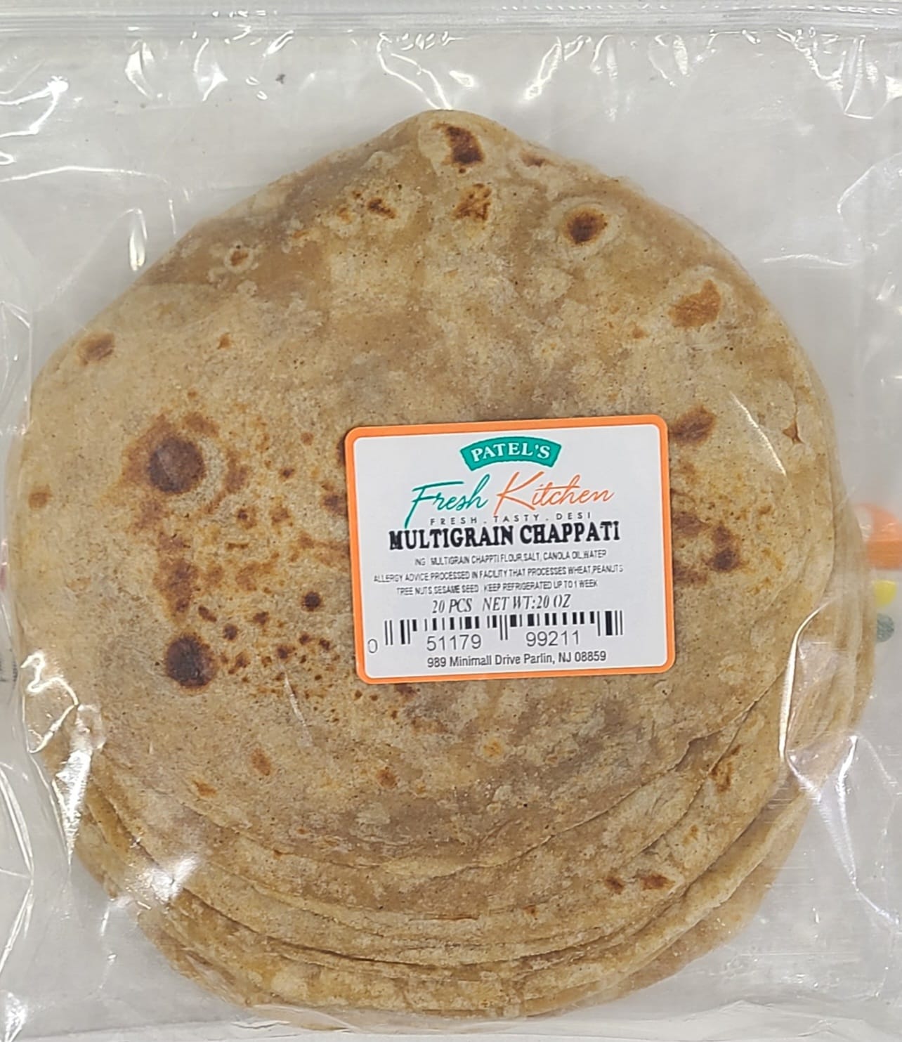 Buy Online Patel's Multigrain Chappati (20) | NJ USA.