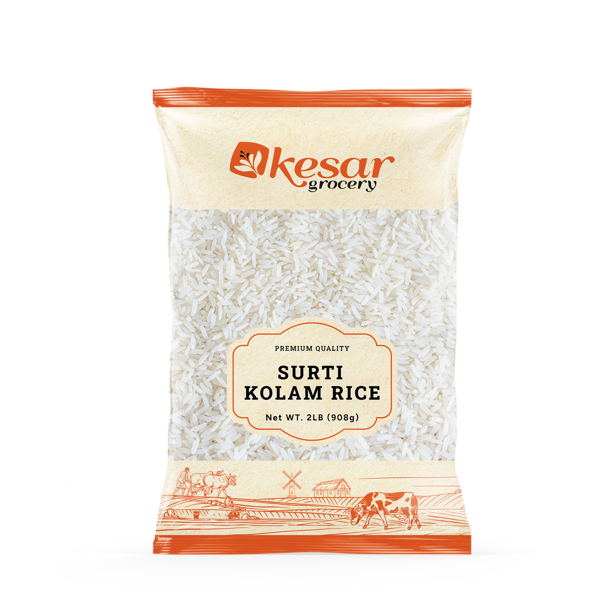 Buy Online Kesar Surti Kolum Rice - 4 LB | NJ USA.
