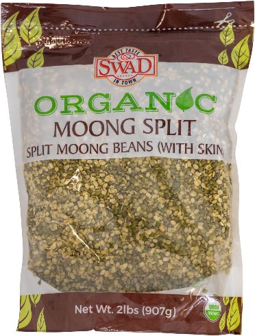 Buy Online Organic Moong Dal (Split Green) - 2 LB | USA.
