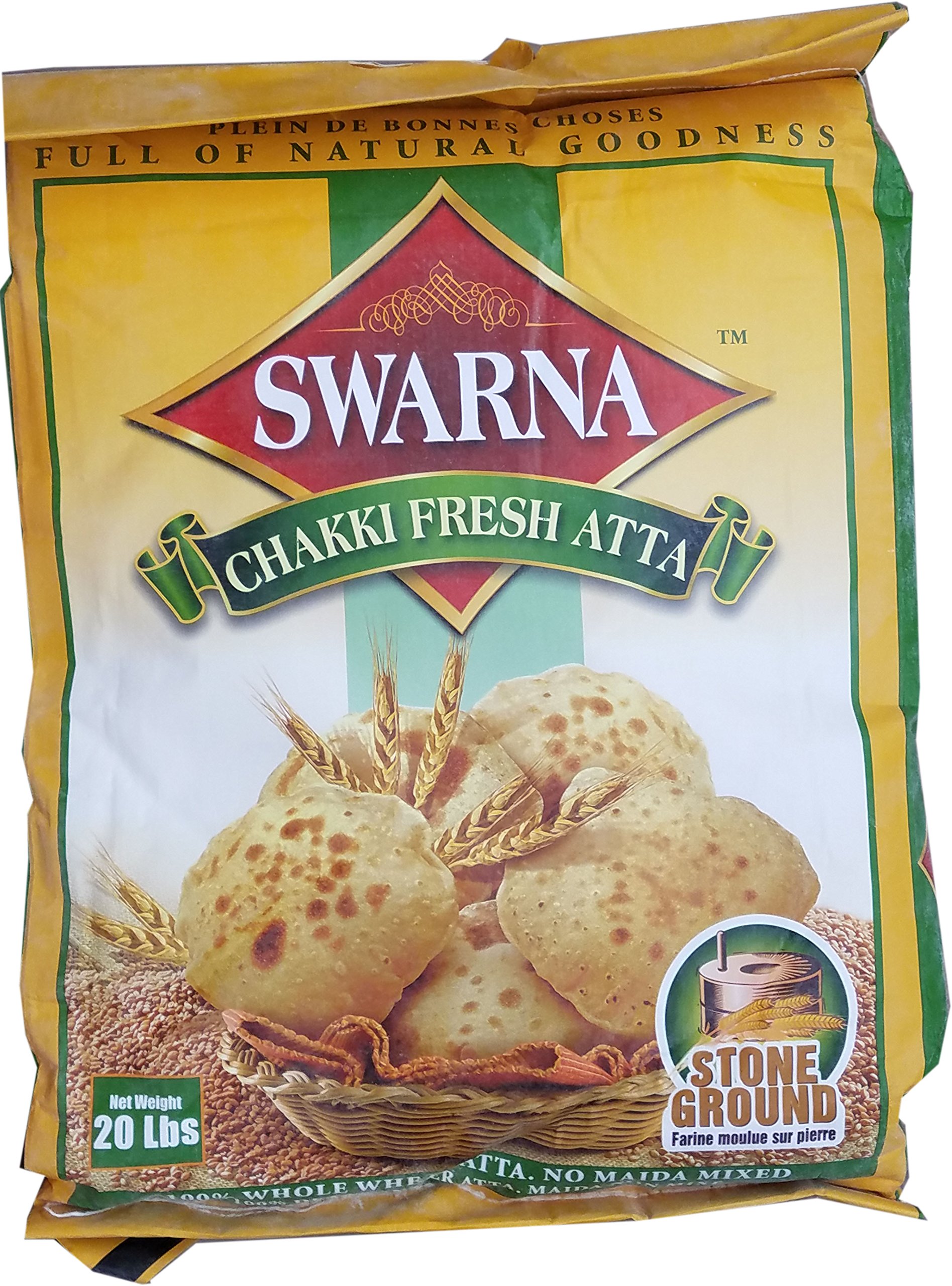 Buy Online Swarna Whole Wheat Flour (20 LB) | NJ USA.