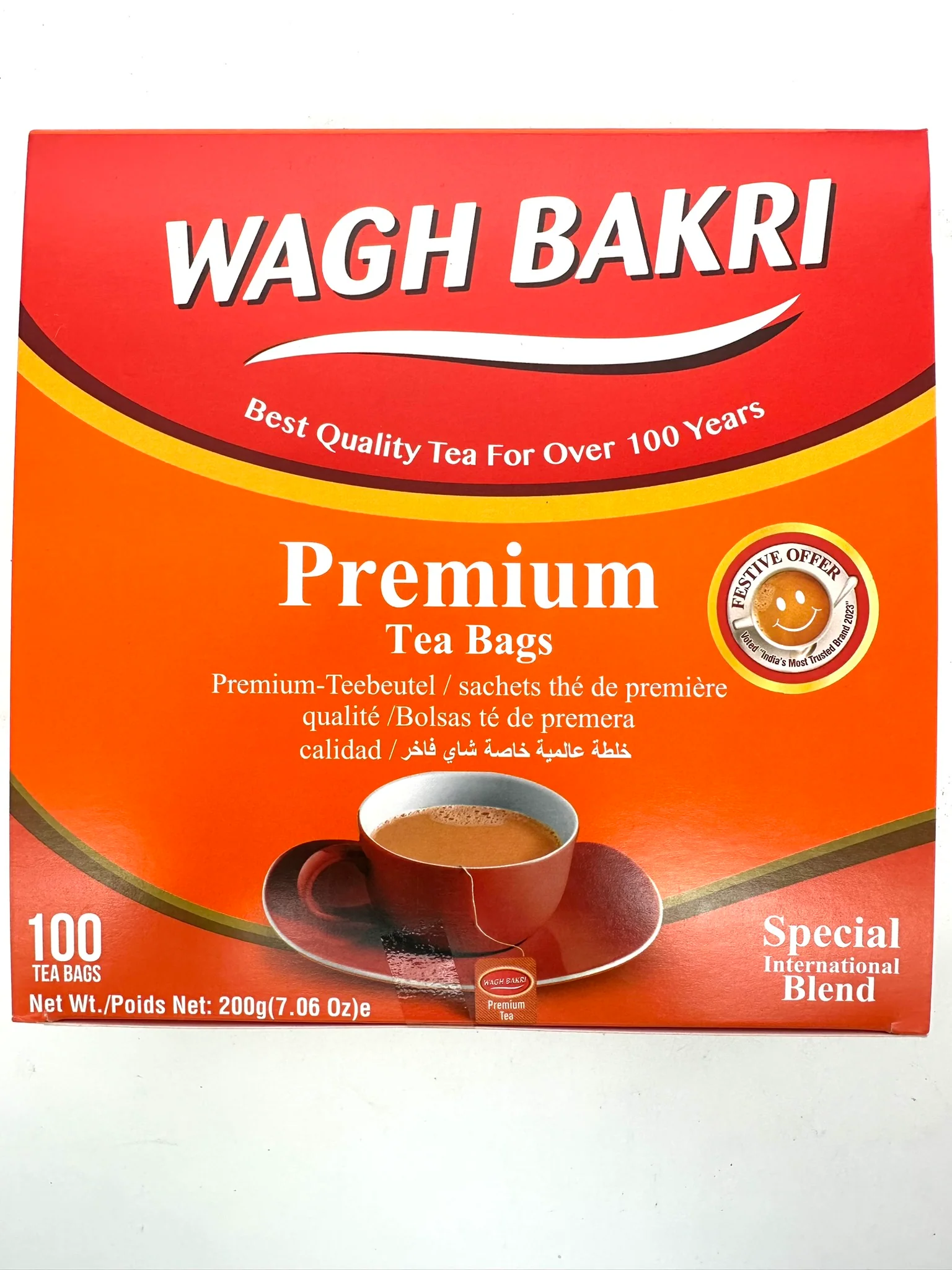Buy Online Wagh Bakri Tea Bags Premium 100 Bags | NJ USA