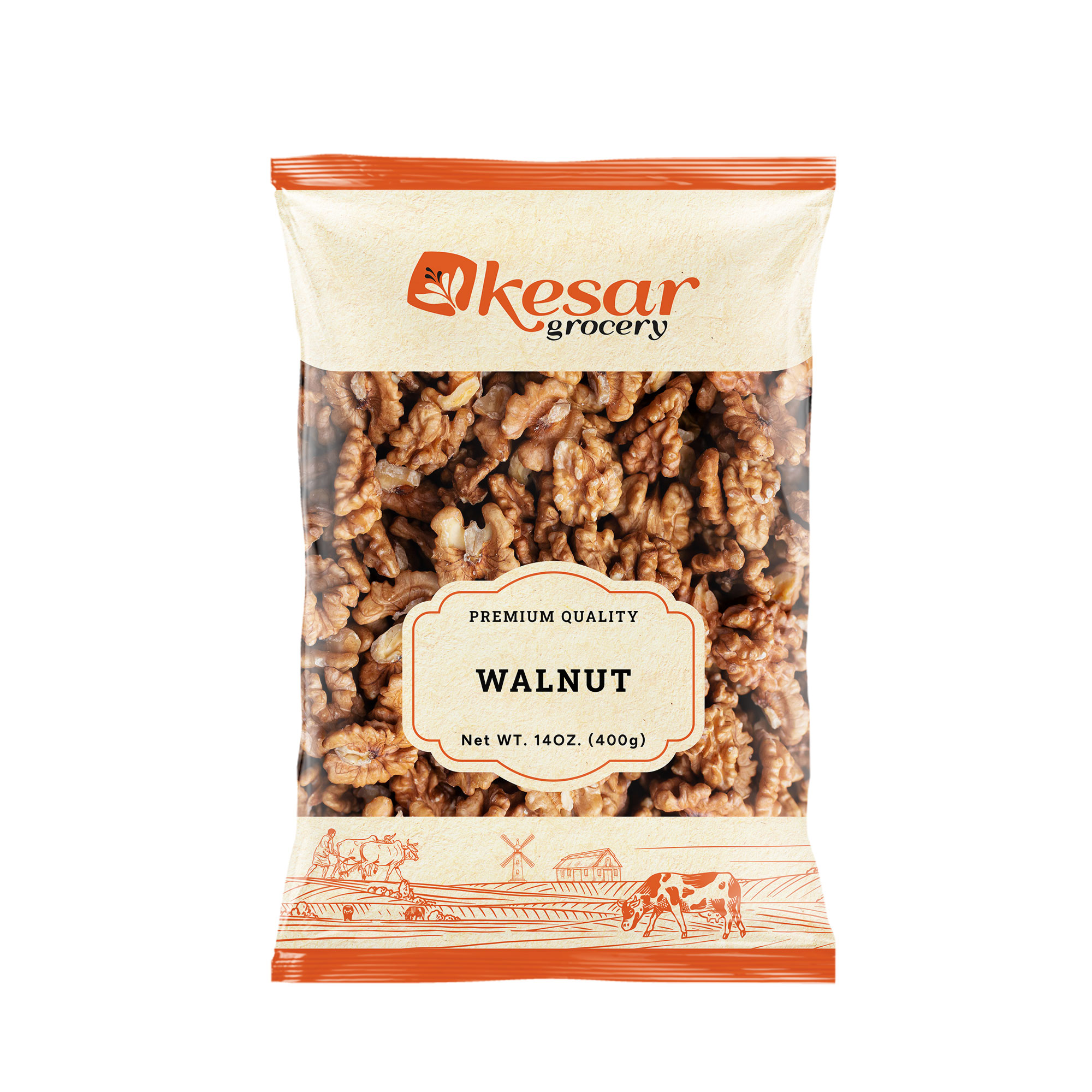 Buy Online Kesar Dry Walnuts - 14 OZ | Kesar Grocery.